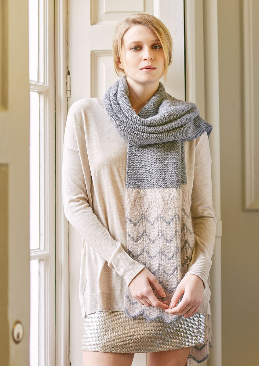 Dusky Scarf | Women's Knitting Pattern | Rowan
