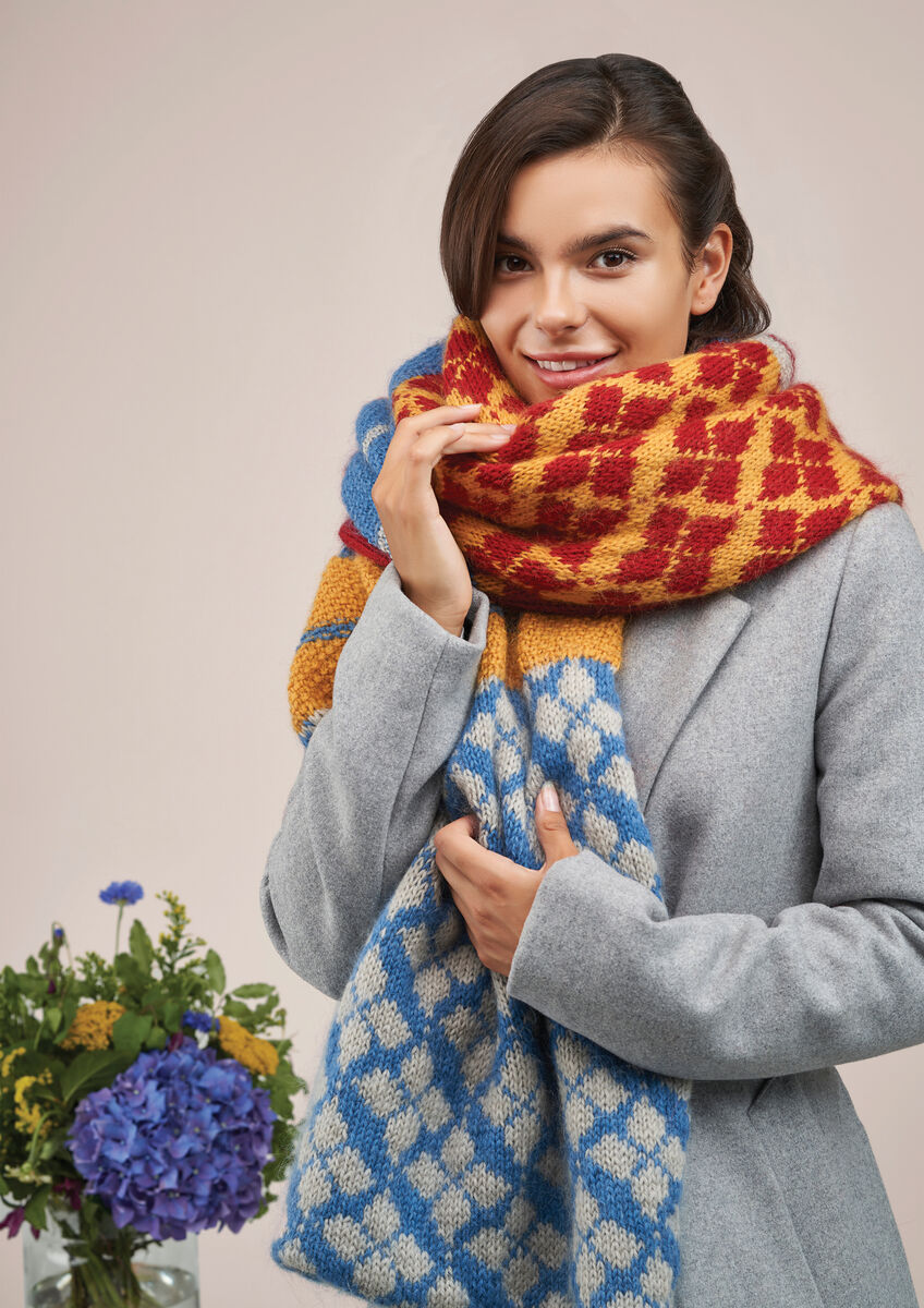 Hydrangea Wrap | Women's Knitting Pattern | Rowan