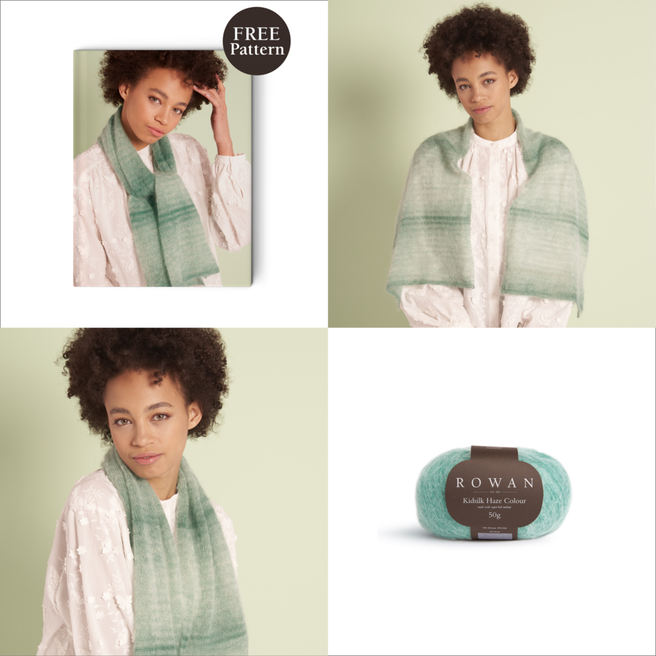 Kidsilk Haze Colour | Rowan Knitting & Crochet Pattern & Yarn Bundle | Rowan