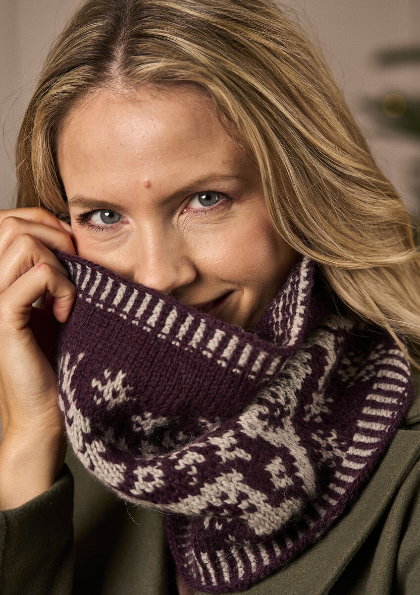 Dancing Reindeers Cowl | Women's Knitting Pattern | Rowan