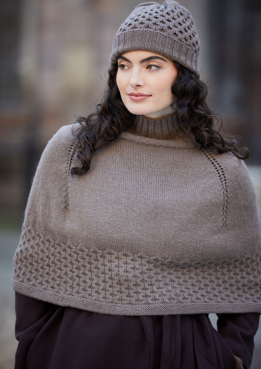 Rosalie Poncho & Hat | Women's Knitting Pattern | Rowan